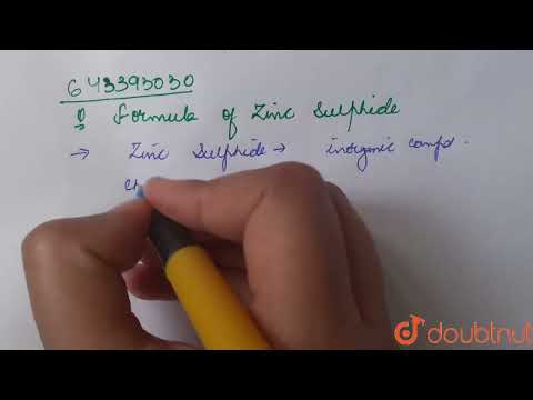 Fórmula del sulfuro de zinc | 6 | ELEMENTOS Y COMPUESTOS | QUÍMICA | ICSE | Duda