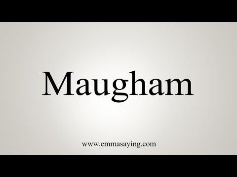 How To Say Maugham