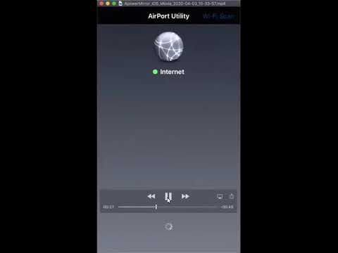 Apple AirPort Utility WiFI Scanner