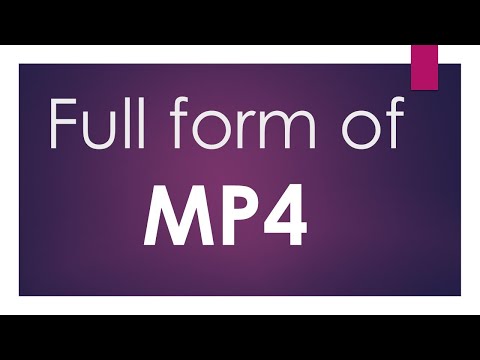 Full form of MP4-Abbreviations