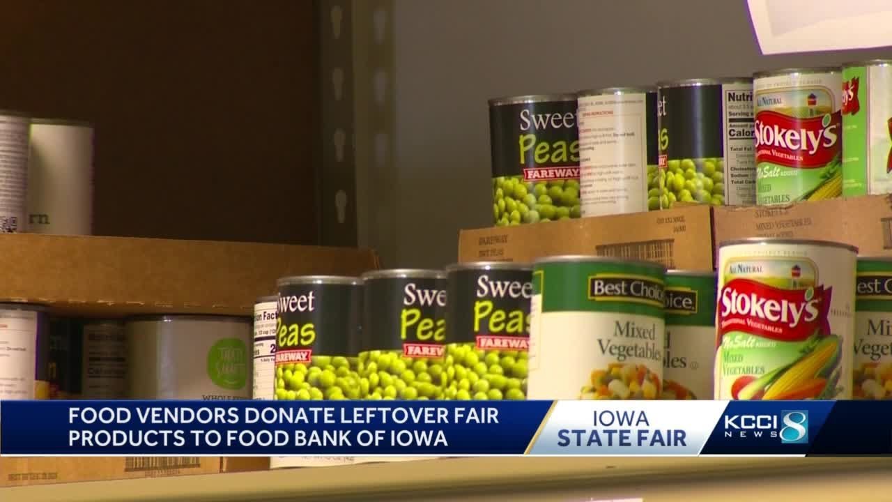 Food vendors donate leftover fair products to Food Bank of Iowa