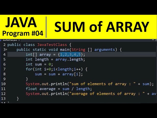 Calculating Sum and Average of Array Elements in Java | Galaxy.ai | Galaxy.ai
