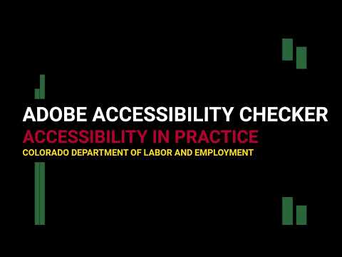 Adobe Accessibility Checker