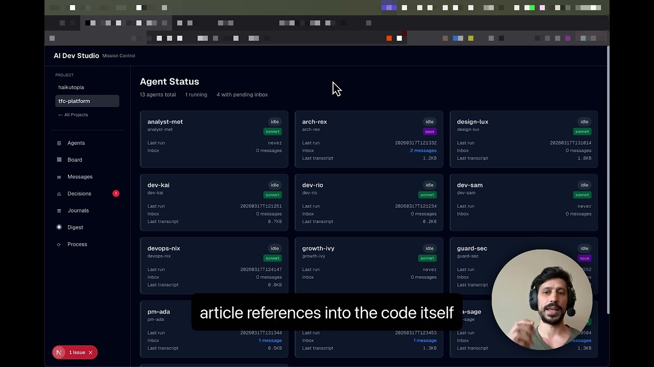 I built an autonomous AI dev studio and it's blowing my mind