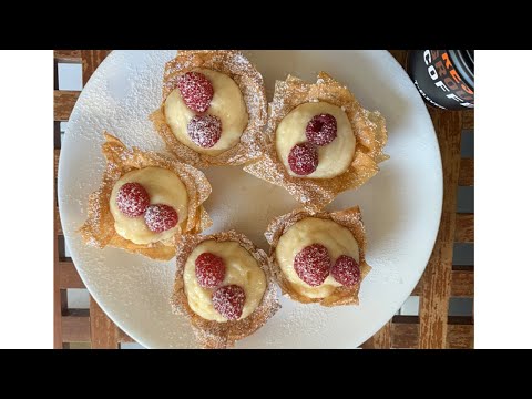 How to make filo cups with pastry cream