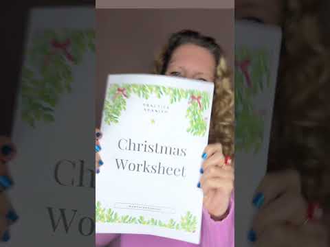 Learn Spanish with Christmas Fun! Free Spanish Worksheet for the Holidays!