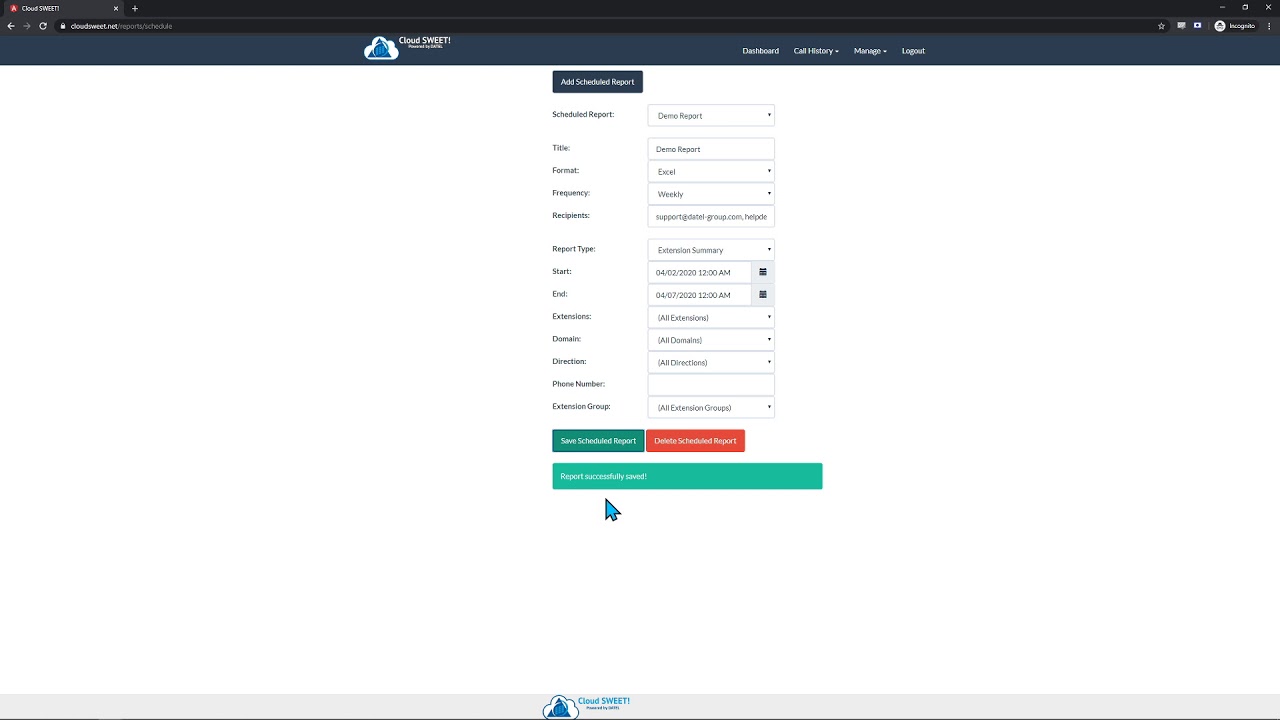 CloudSWEET! - Quickstart Guide