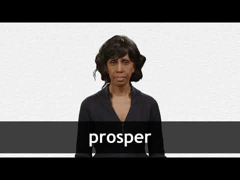 PROSPER definition and meaning | Collins English Dictionary