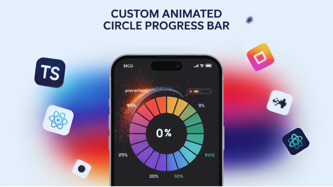 React Native Circular Progress Bar from Scratch | Easy & Fast