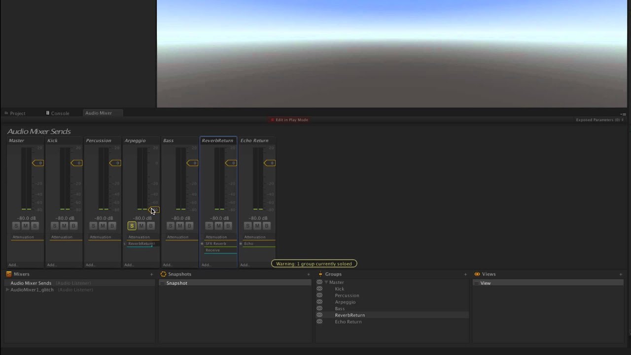 Send and Receive Audio Effects - Unity Official Tutorials