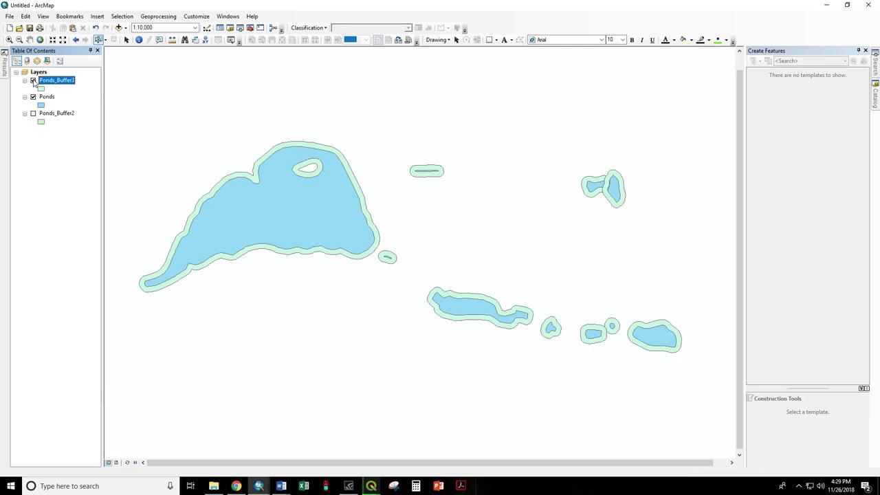 Exploring the Buffer tool in ArcMap 10.5