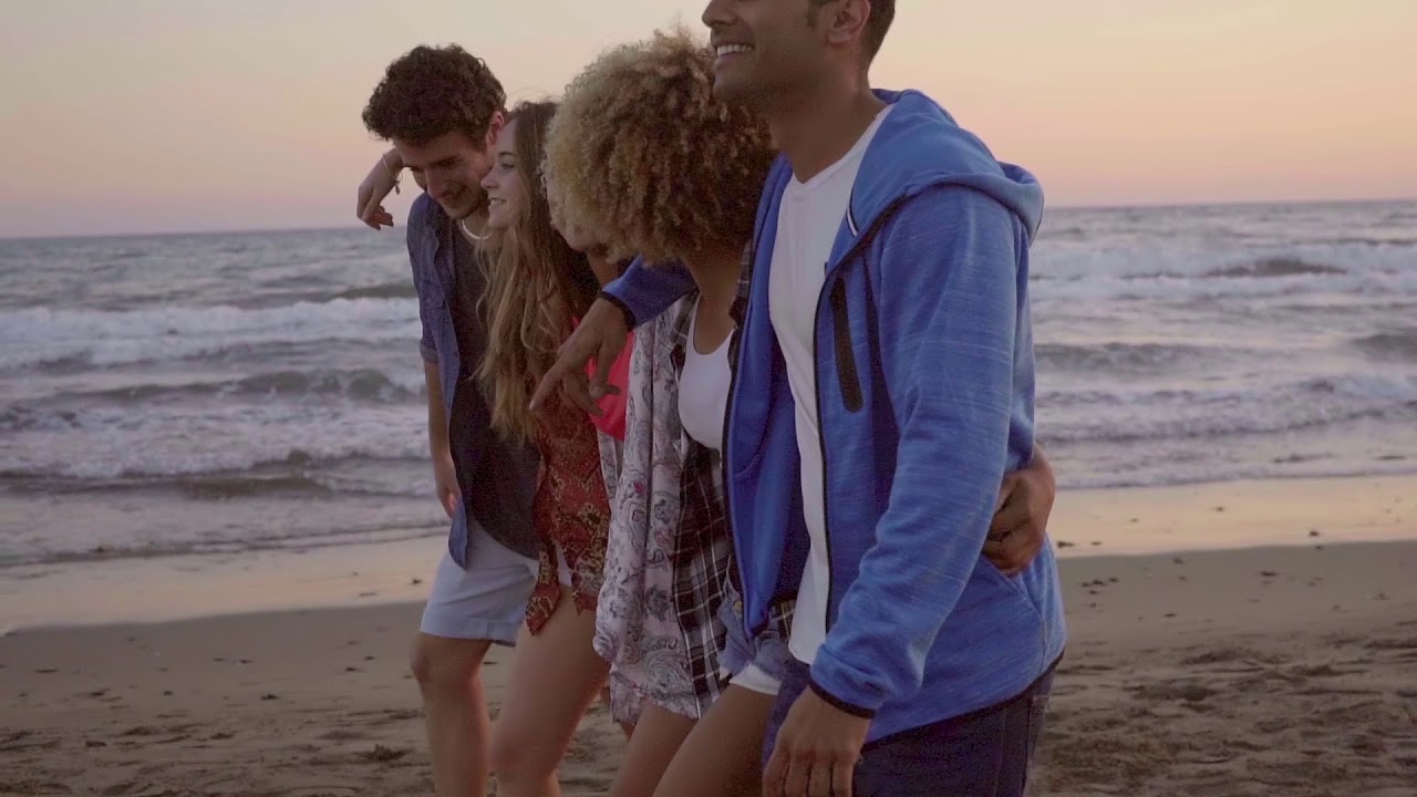 Young People On The Beach | Video Templates | FULL HD 1080p Video