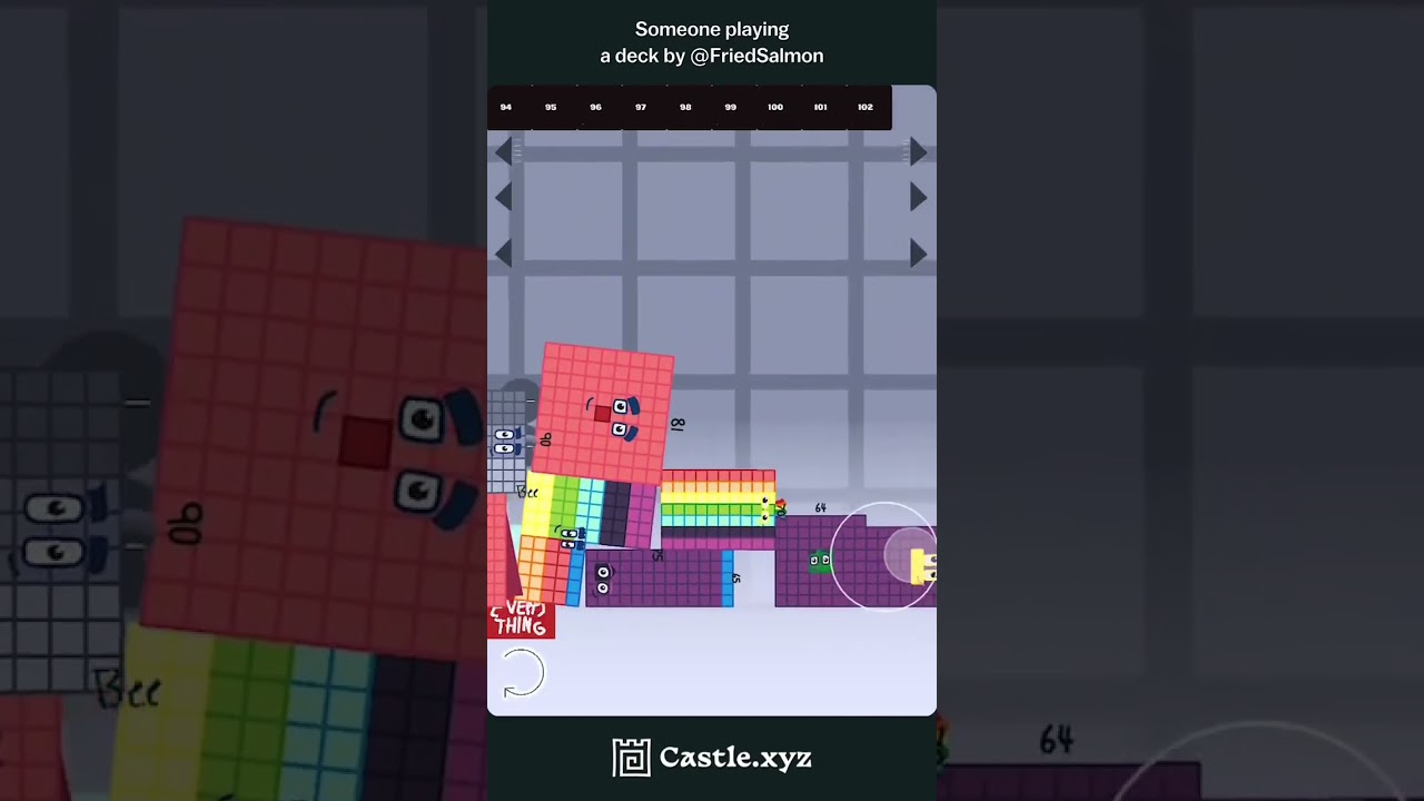 Numberblocks sandbox 61-100