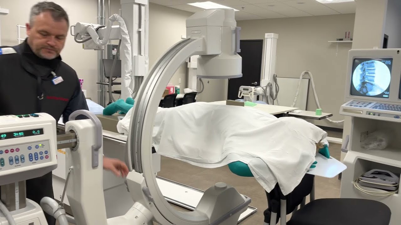 Lumbar C-arm Lab Simulation