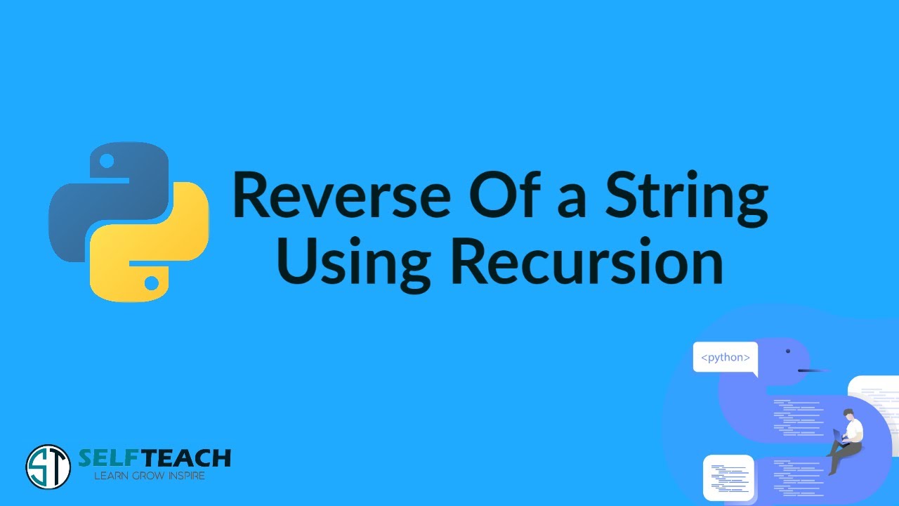 Reverse of a string using Recursion Program | Python class 12 | Chapter 5 #5.3    #Recursion