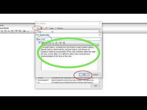 New AutoReplace entry in Allscripts EHR