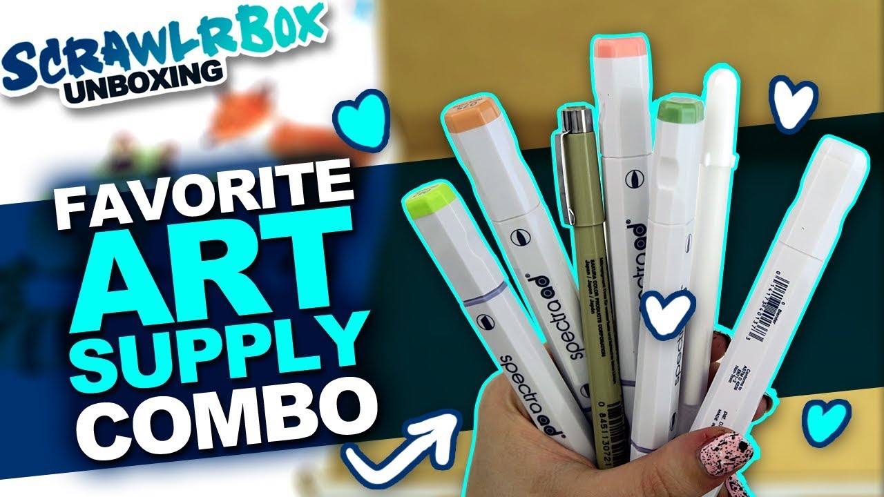 BEST SCRAWLRBOX YET?! | Mystery Art Box | Scrawlrbox Unboxing | Drawing Woodland Creatures