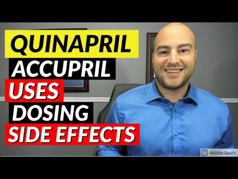 Quinapril (Accupril) - Uses, Dosing, Side Effects | Medication Review