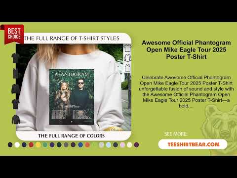 Awesome Official Phantogram Open Mike Eagle Tour 2025 Poster T-Shirt
