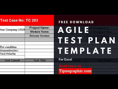 Agile Test Plan Template for Excel, Free Download ???? http://bit.ly/2NQXSrE