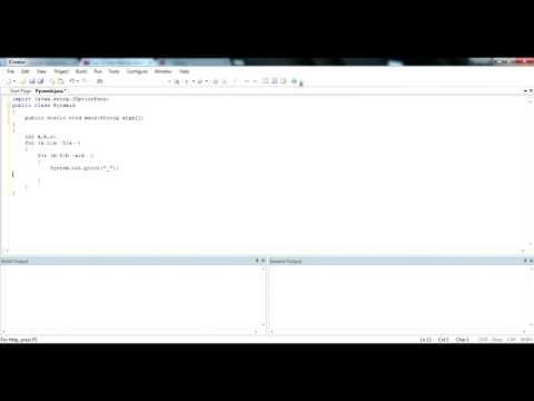 Java Pyramid output using JCreator