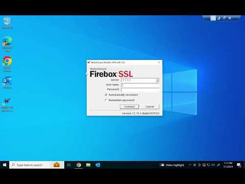 Watchguard SSL VPN Installation and Connection