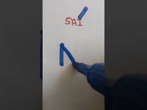 Sai..❤️name logo design#easy#shorts#youtube#viral#shorts#short#videos✍️
