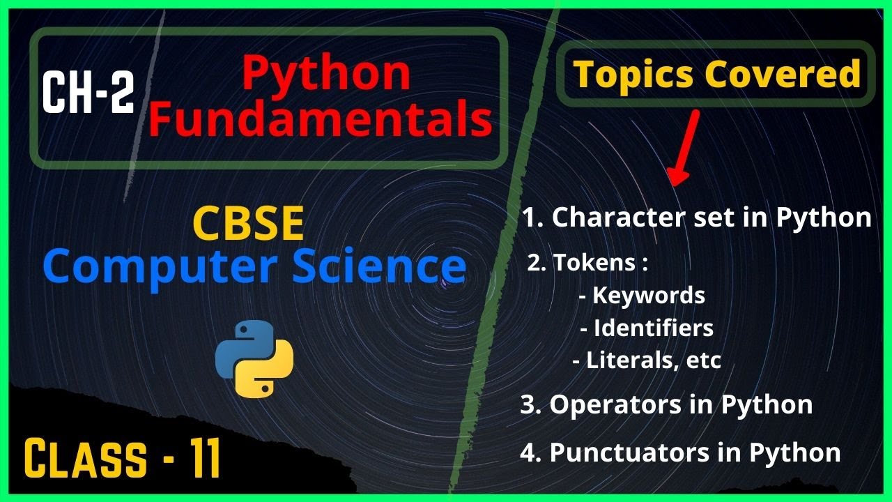 #2.1 Python Fundamentals | Tokens, Keywords, Identifiers, Literals in Python | Codipy Mohit