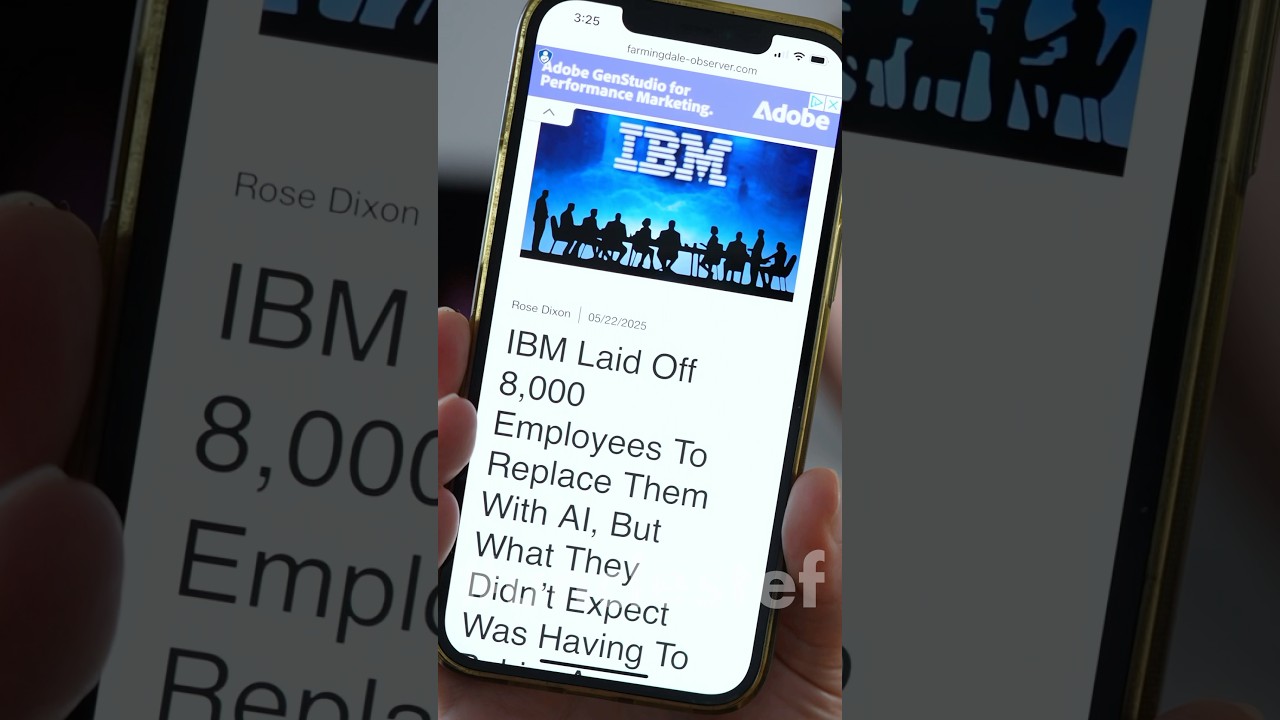IBM fires and then hires 8000 employees because of Ai. 🤖 #unclestef #developerjobs #aijobs