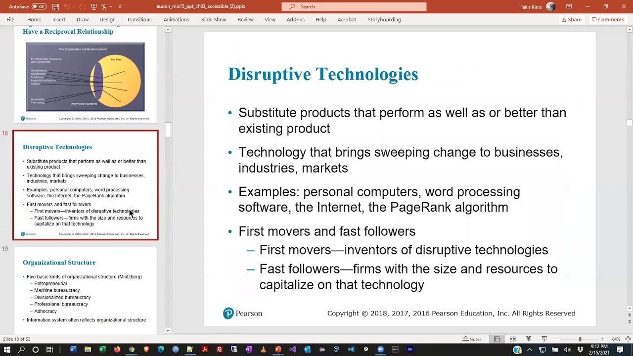 Intro to MIS - Chapter 3 Lecture - Spring 2021