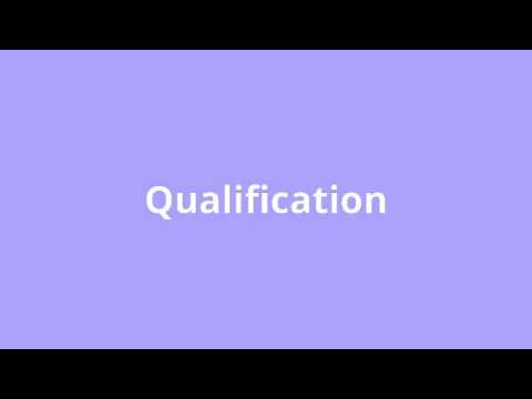 what is the meaning of Qualification