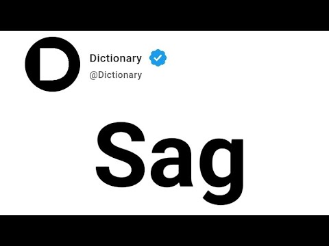 Sag Meaning In English