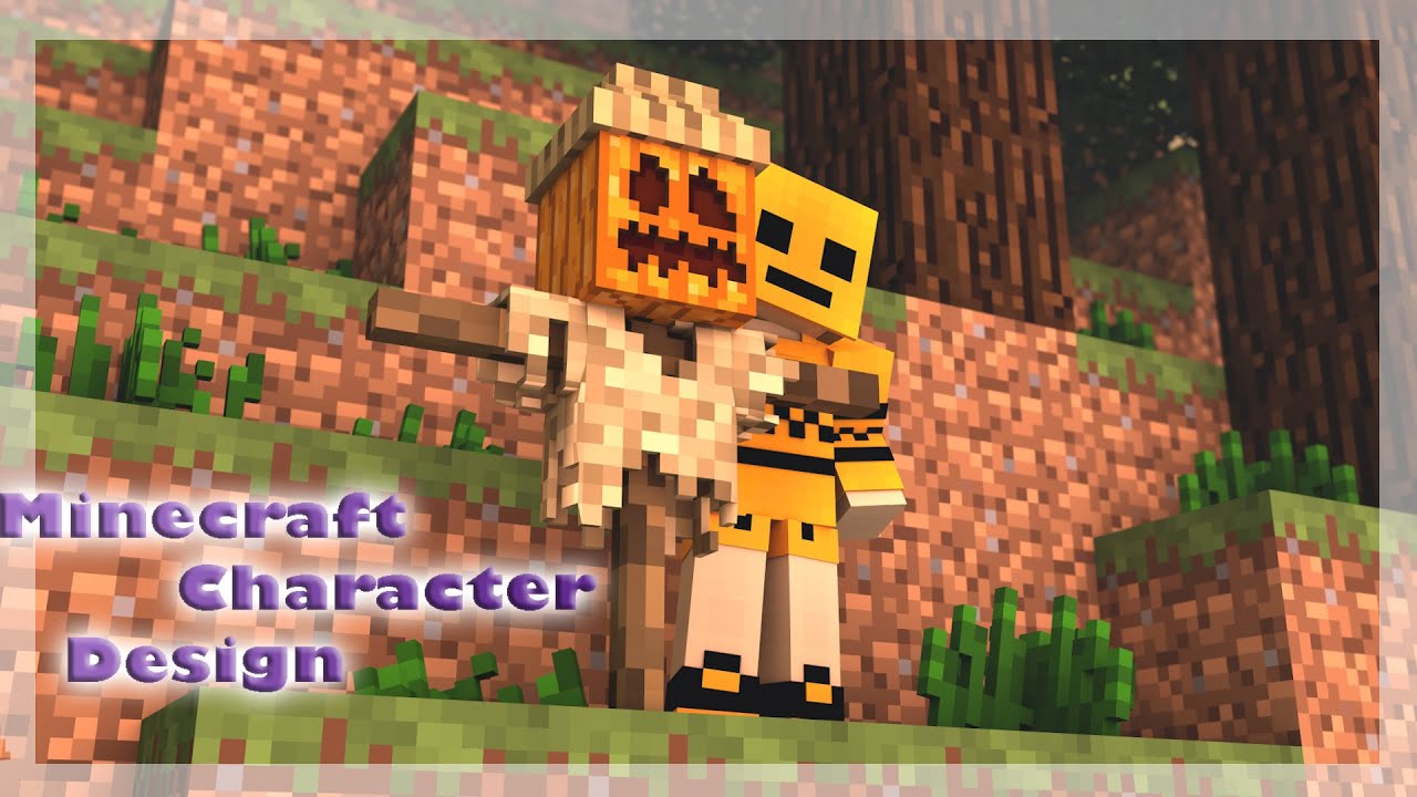 C4d|Minecraft Character Render|2