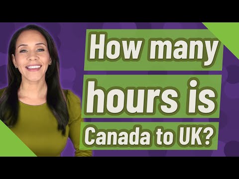 How many hours is Canada to UK?