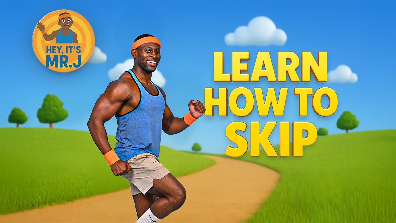 Learn How to Skip with Mr. J! | Locomotor Movement Tutorial | Kids Songs + Nursey Rhymes