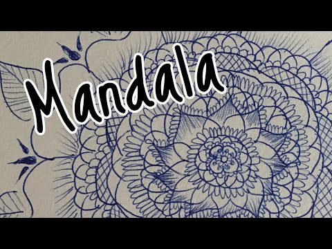 Flower Mandala// Pen and Ink Drawing// Amanda Nicole Fine Art