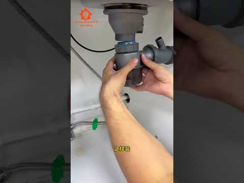 I thought that the sink drain can only be installed in this way #sink #drain#plumbing#