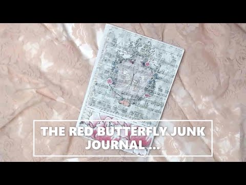Folio Envelope Junk Journal ~ The Red Butterfly, pt.1 ~ The Front & Back covers.