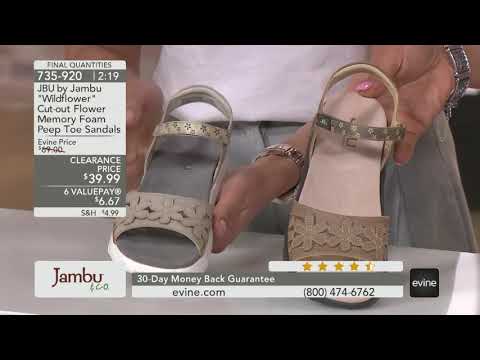 JBU by Jambu "Wildflower" Peep Toe Sandal