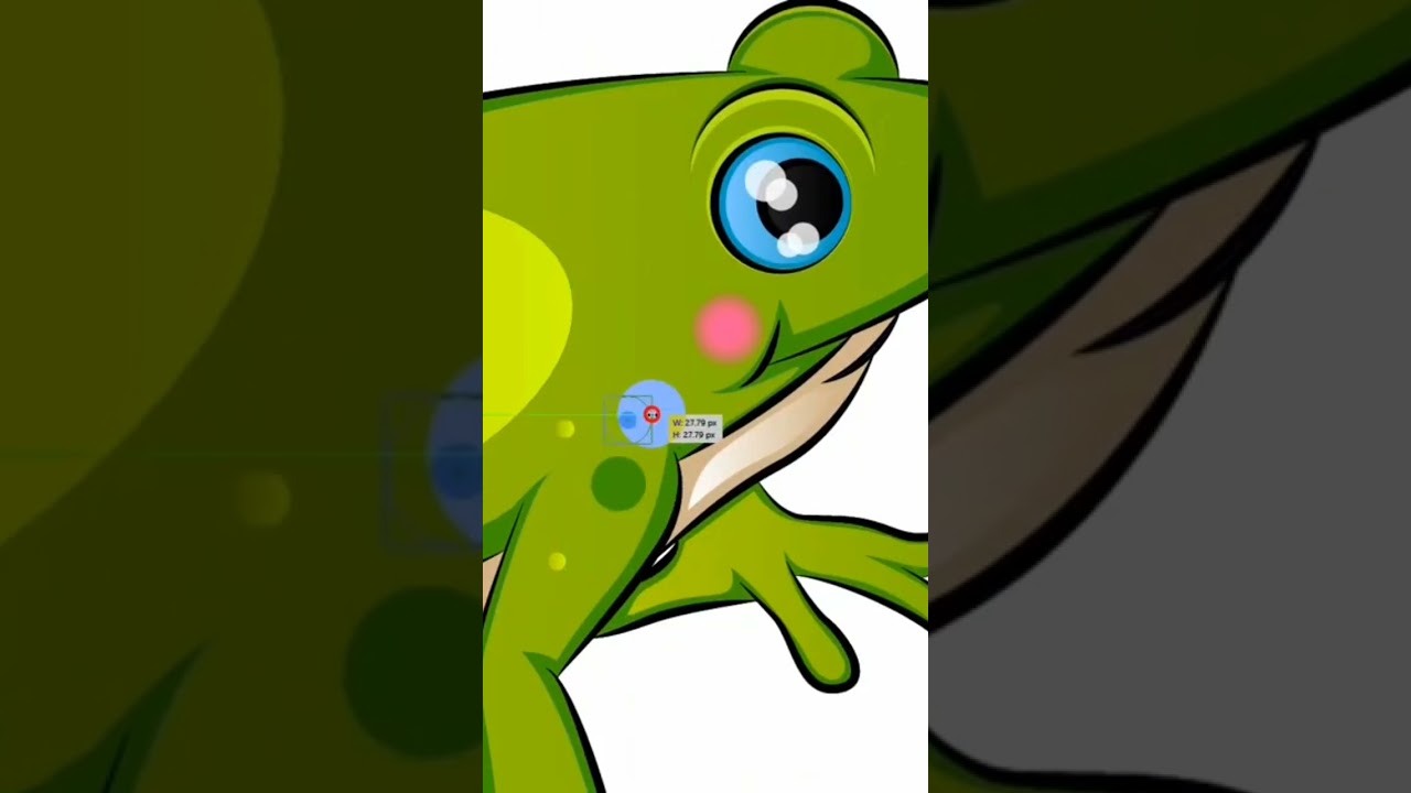 Cute Frog Vector🐸 Link in description #cute #art #viral #trend #adobe #artwork #vector