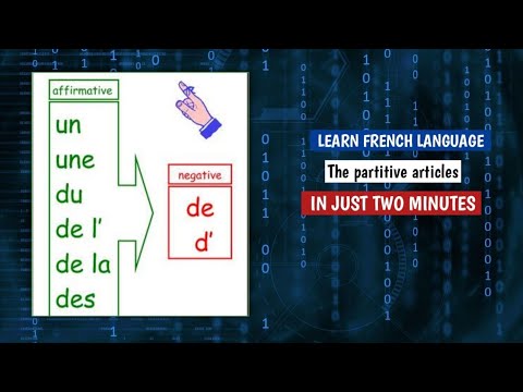 French language | the partitive article with English meaning and proper pronunciation