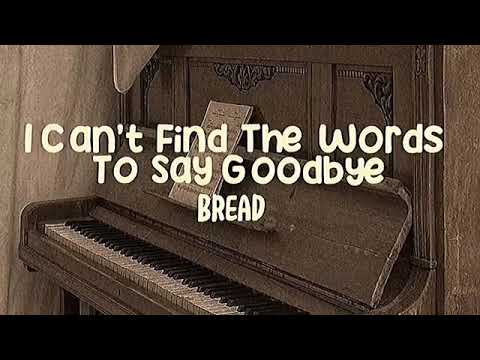I can't find the words to say goodbye ❤️ with Lyrics 2024