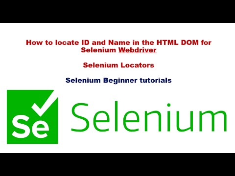 #8 Selenium locator ID & Name | Fastest Locators in Selenium ID