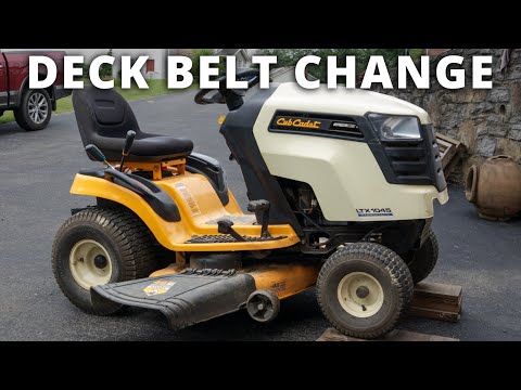 How to Replace Deck Belt - Cub Cadet LTX1045 Mower