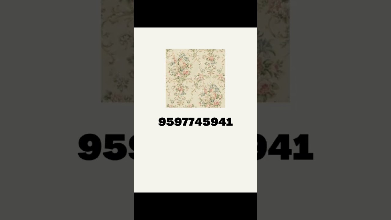 Wallpaper decal codes |bloxburg