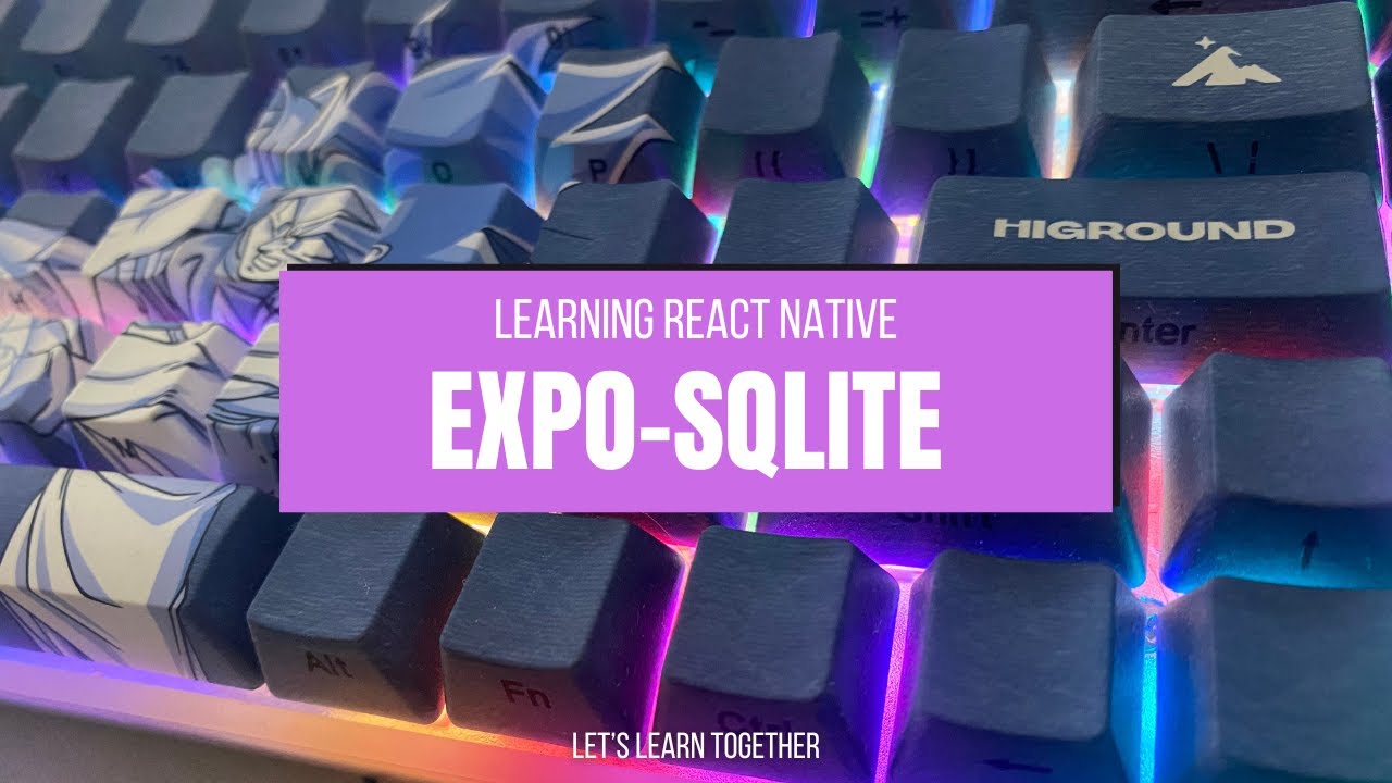 Learning React Native: Expo-SQLite initial setup