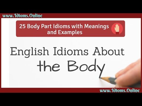 English Idioms About the Body | 25 Body Part Idioms | Hand, Arm, Ear & More