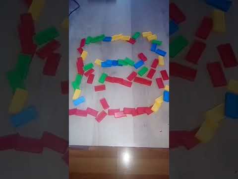 domino's chute cascade lettre ABC #dominos #cascade #shorts