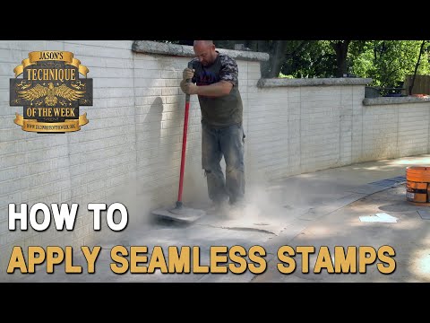 How to Stamp Seamless Textures in Concrete!