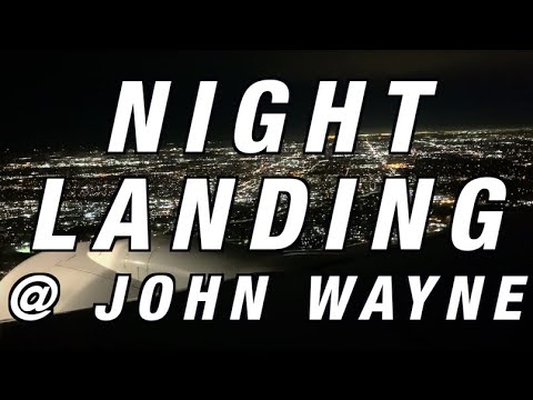 Landing at John Wayne Airport - Irvine California